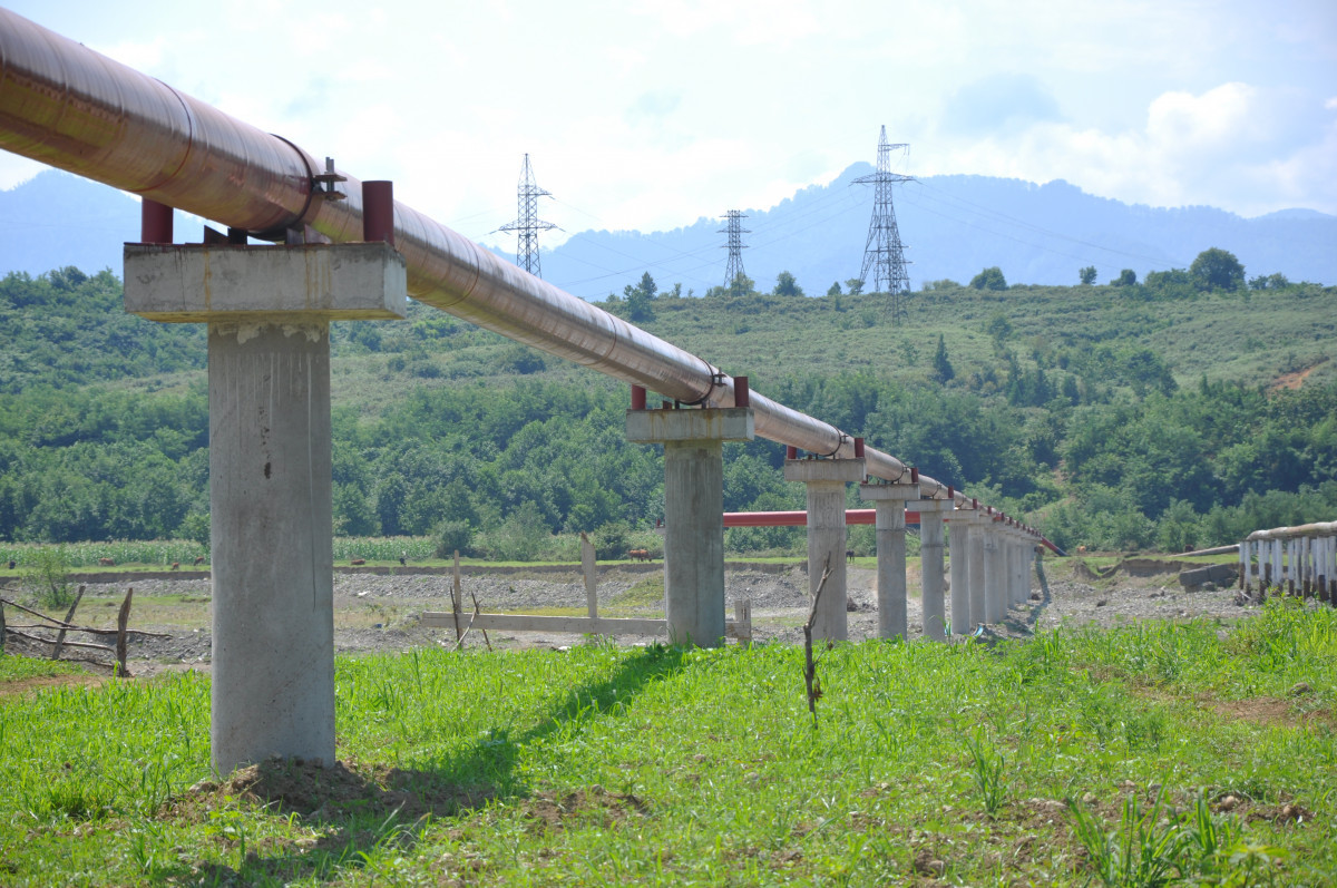 Pipeline Bridge over the River Natanebi | Georgian Oil & Gas Corporation